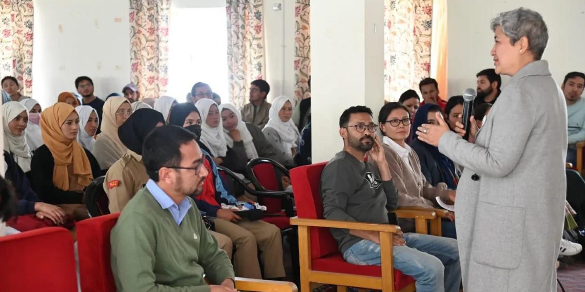 Padma Angmo visits UoL's Kargil Campus, GDC Kargil, ITI - Ladakh Times