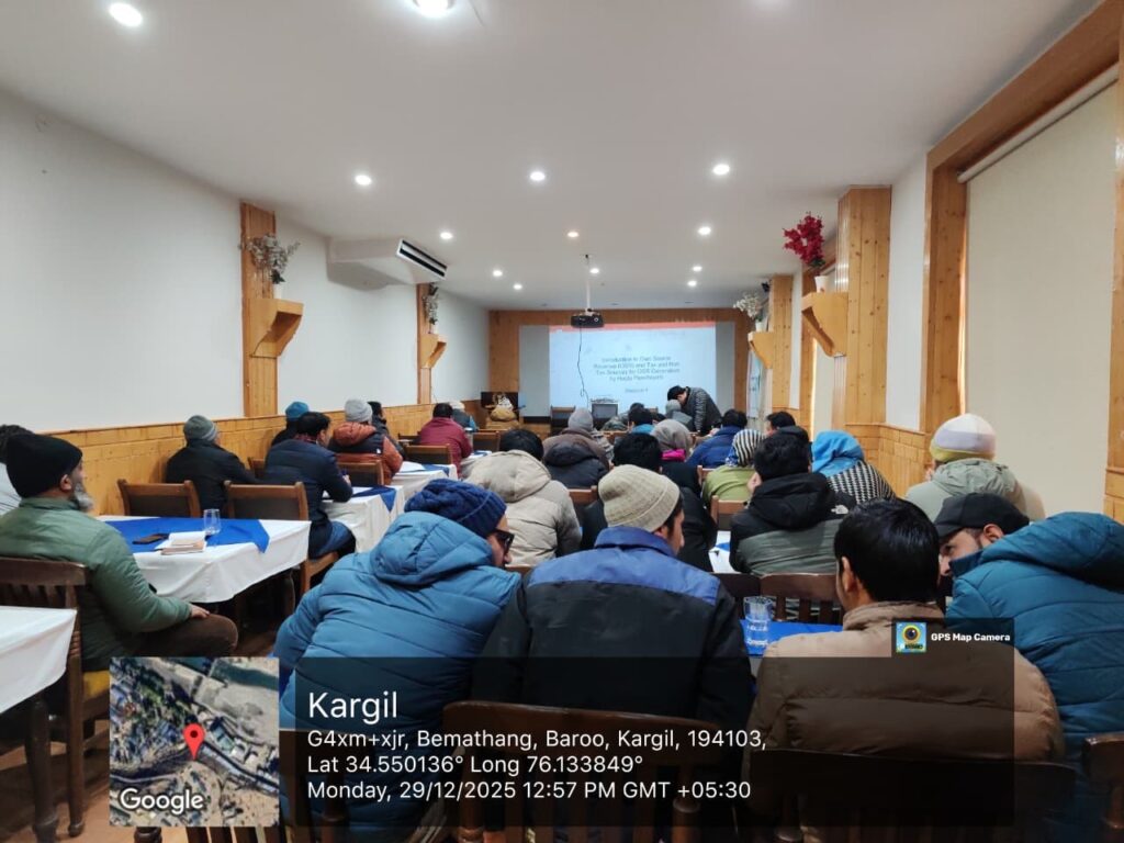 District-Level OSR Capacity Building Training Held in Kargil Under RGSA ...